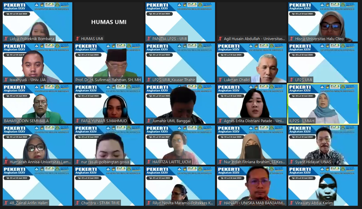 LP2S UMI Gelar Pekerti Angkatan XXXV, Ini Harapan Rektor UMI - Official Website