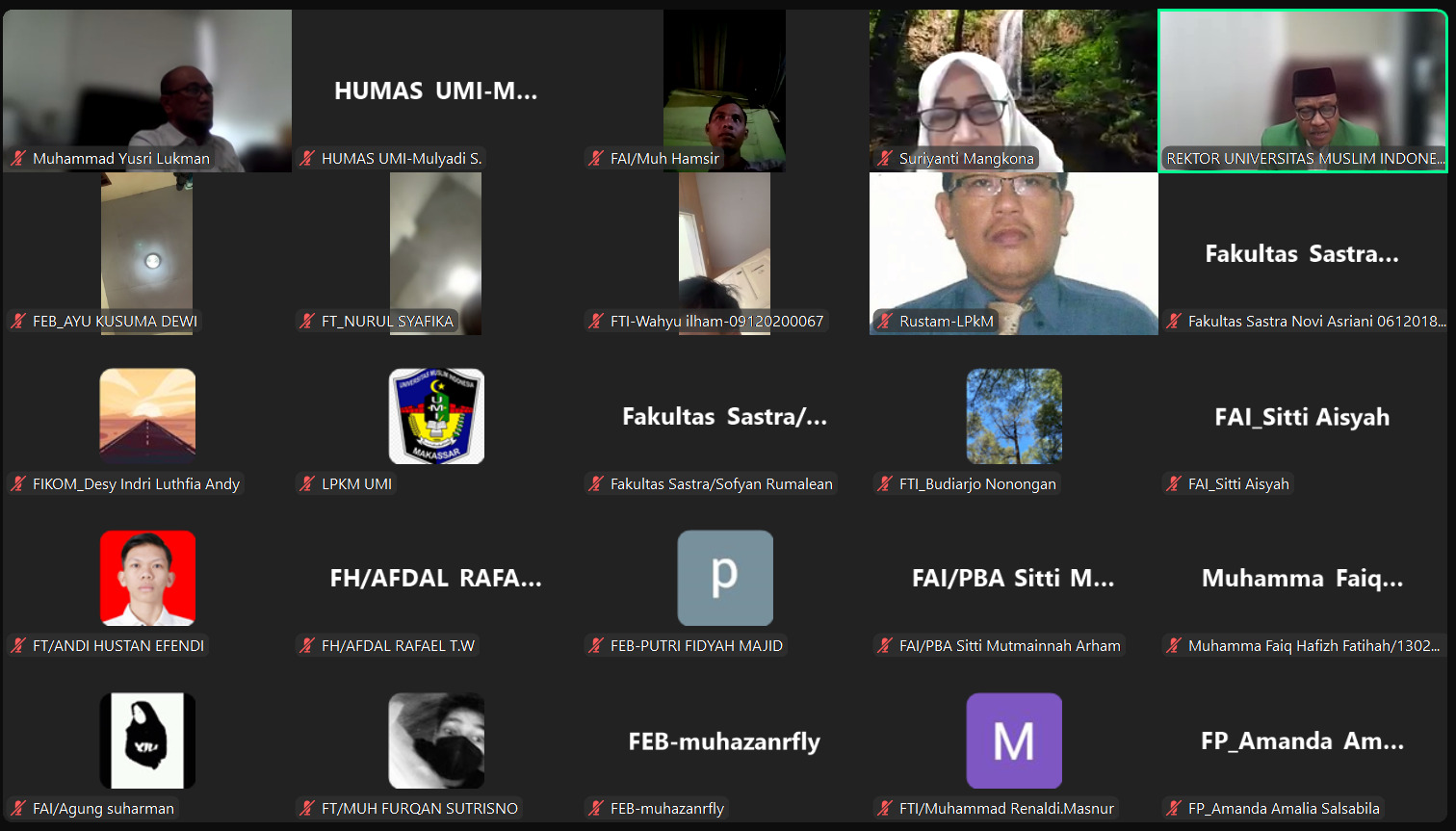 Pembekalan KKN Tematik/Profesi, Rektor UMI Tekankan Pentingnya Karakter - Official Website